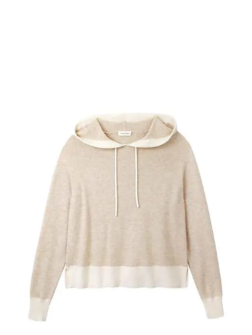 THE WHITE COMPANY Relaxed-fit Wool And Cashmere-blend Hoodie - Camel Marl