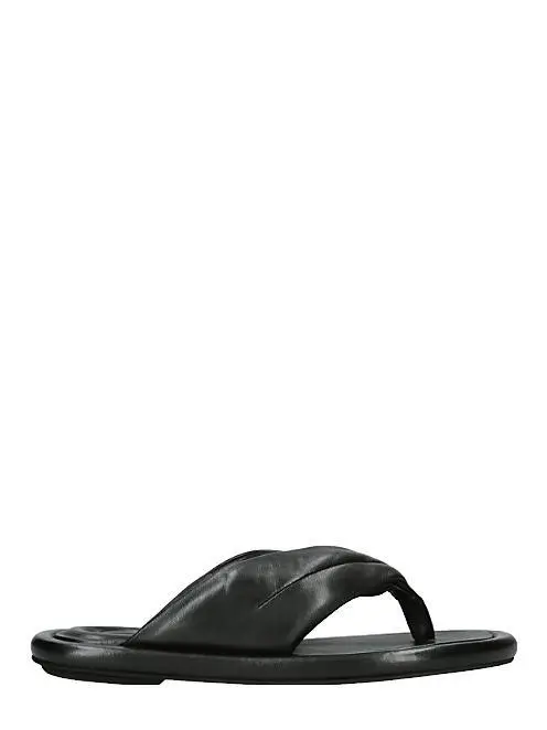Officine Creative Estens Leather Sandals - Black