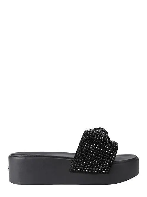 Kurt Geiger Meena Eagle Platform Sandals - Black