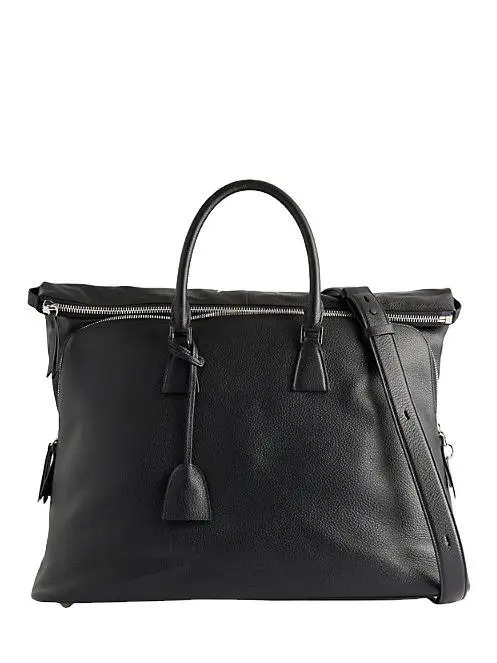 MAISON MARGIELA 5ac Xl Leather Tote Bag - Black