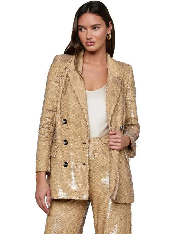 L'Agence Cambrie Oversized Blazer - Soft Camel