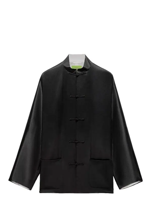 Shanghai Tang Knot-front Tang Jacket - Black
