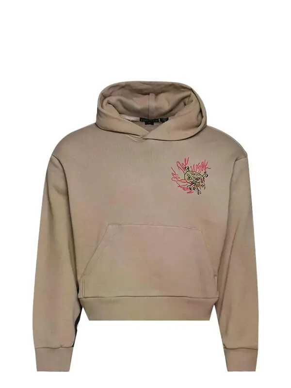 EARTHLING VIP Graphic-print Hoodie - Neutrals