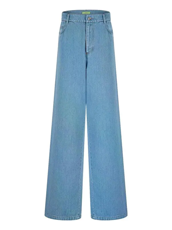 Shanghai Tang Wide-leg Jeans - Blue