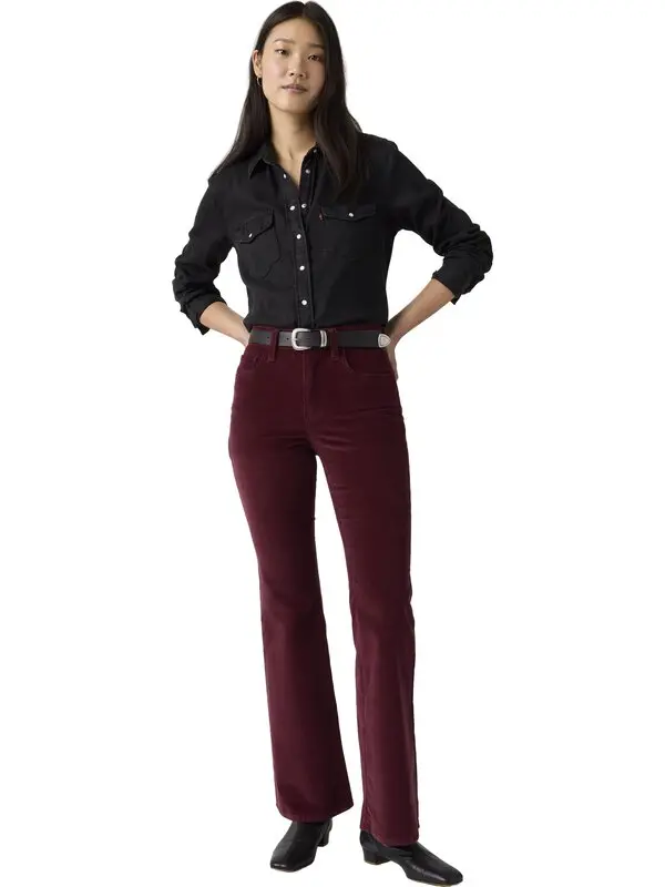 LEVI'S 726 High-rise Flare Corduroy Pants - Merlot