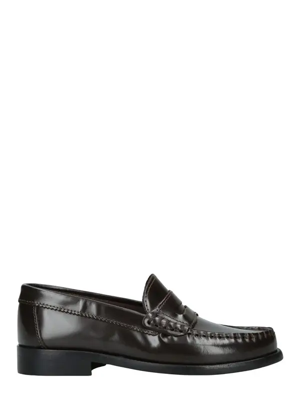 PAPOUELLI Leather Loafers - Brown