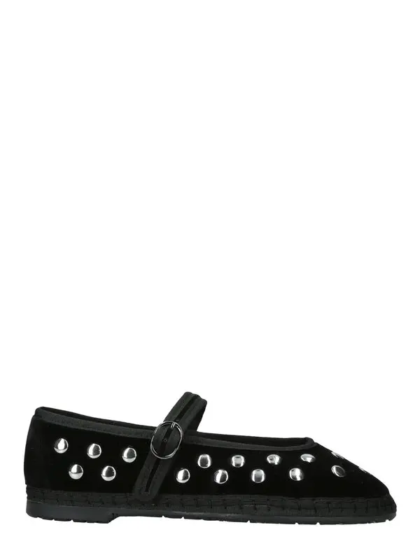 FLABELUS Embellished Mae Mary Janes - Black