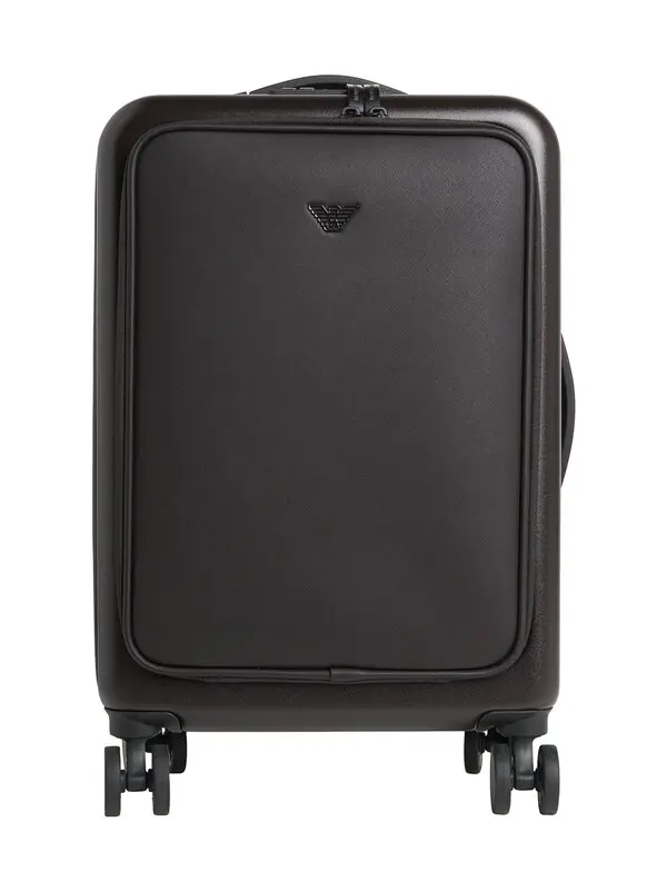 Emporio Armani Logo Carry-on Suitcase - Black