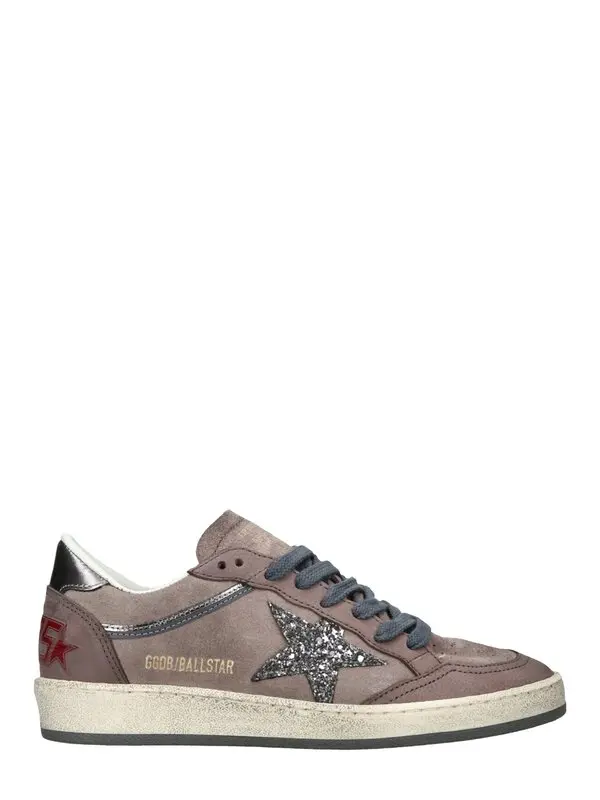 GOLDEN GOOSE Ball Star Suede Sneakers - Purple