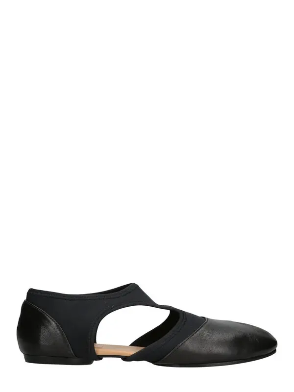 MAISON MARGIELA Leather Tabi Jazz Slippers - Black