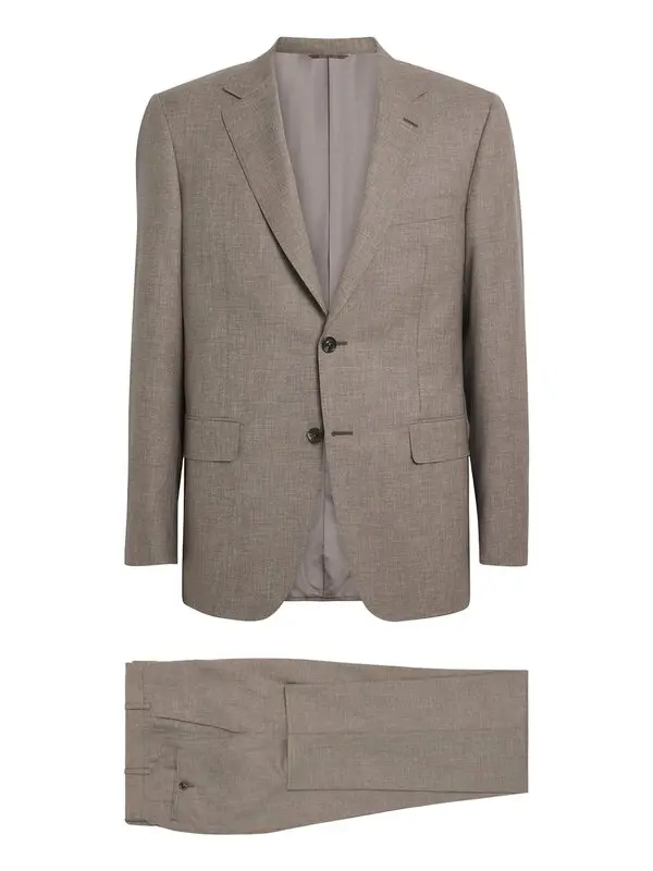 Canali Wool 2-piece Suit - Brown