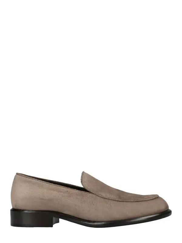 Khaite Suede Miles Loafers - Grey