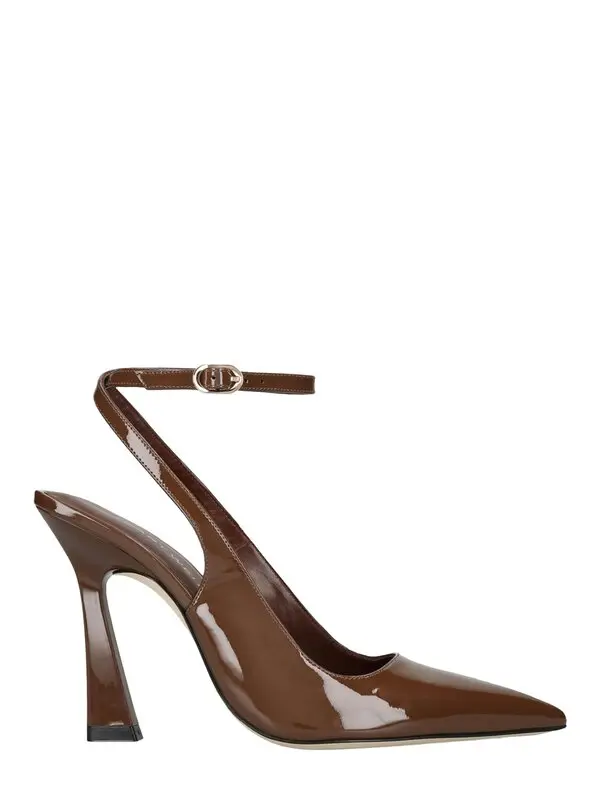 STUART WEITZMAN Patent Leather Vinnie Pumps - Brown