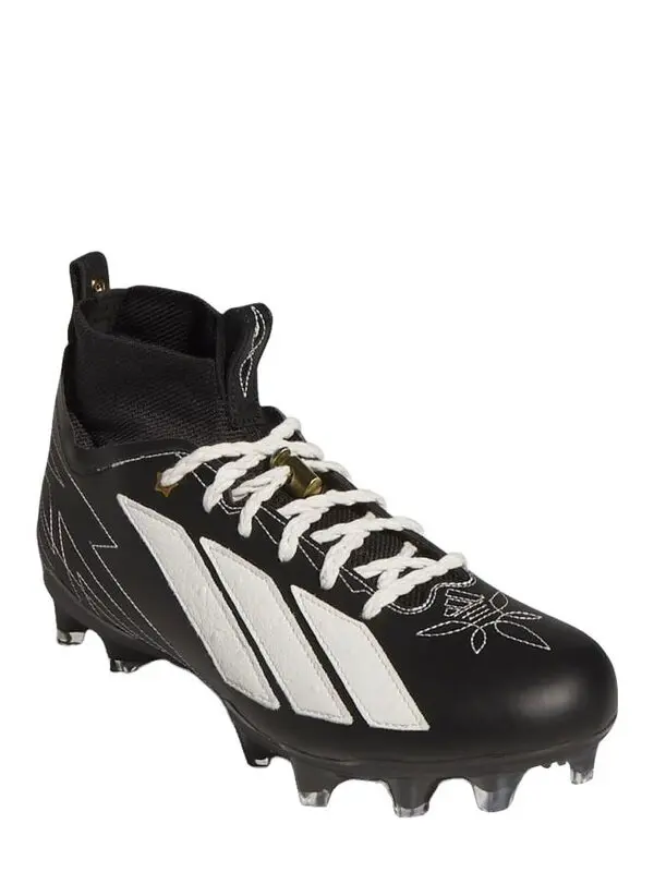 Adidas Adizero Impact Ii Rodeo Football Cleats - Core Black / Off White / Matte Gold
