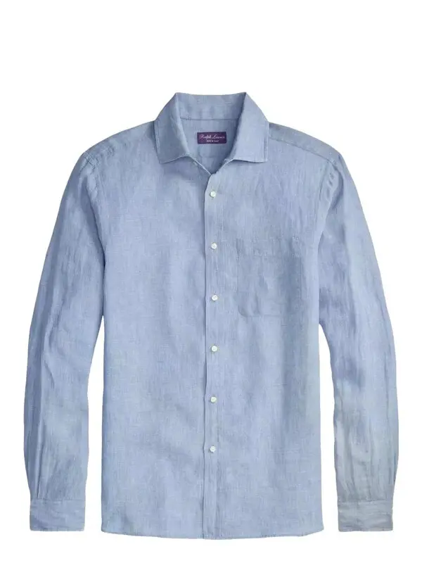 Ralph Lauren Purple Label Long-sleeve Pocket Shirt - Blue