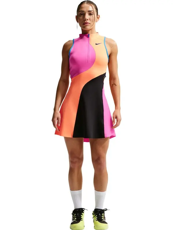Nike Court Slam Dri-fit Tennis Dress - Pink
