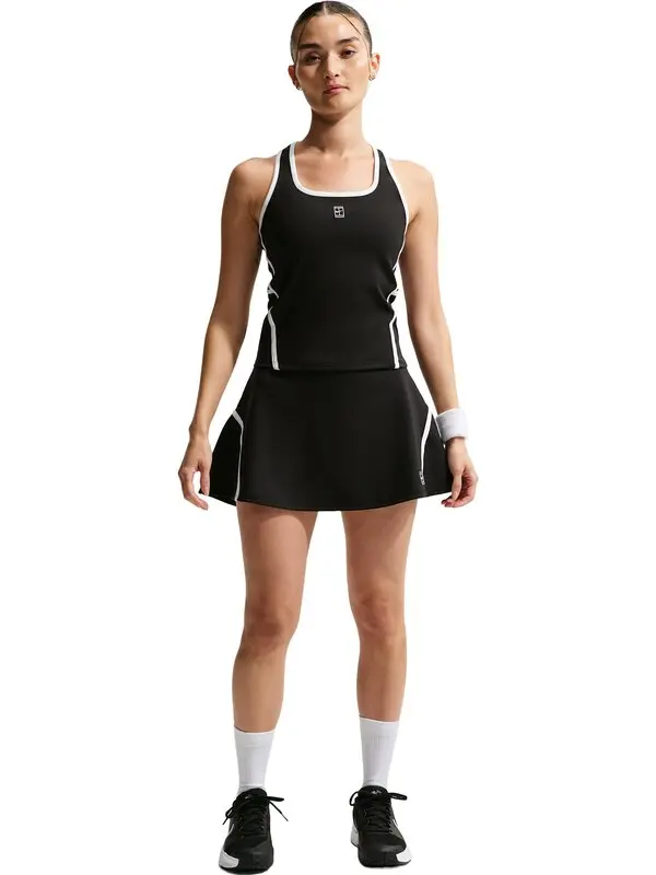 Nike Court Advantage Dri-fit High-waisted Tennis Skirt - Black