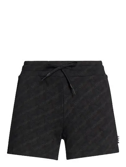 EA7 Cotton Blend Terry Shorts - Black