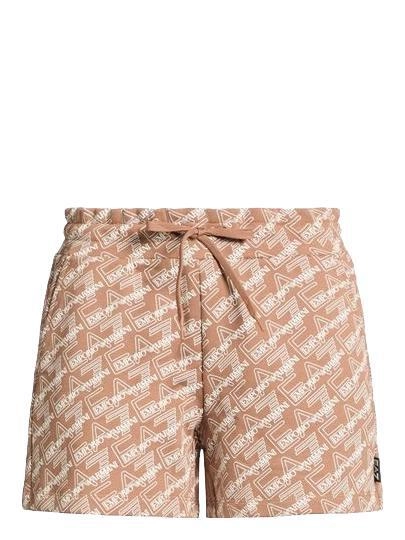 EA7 Cotton Terry Shorts - Brown