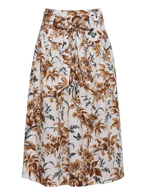 Cara Cara Jiya Midi Skirt - Windsor Egret