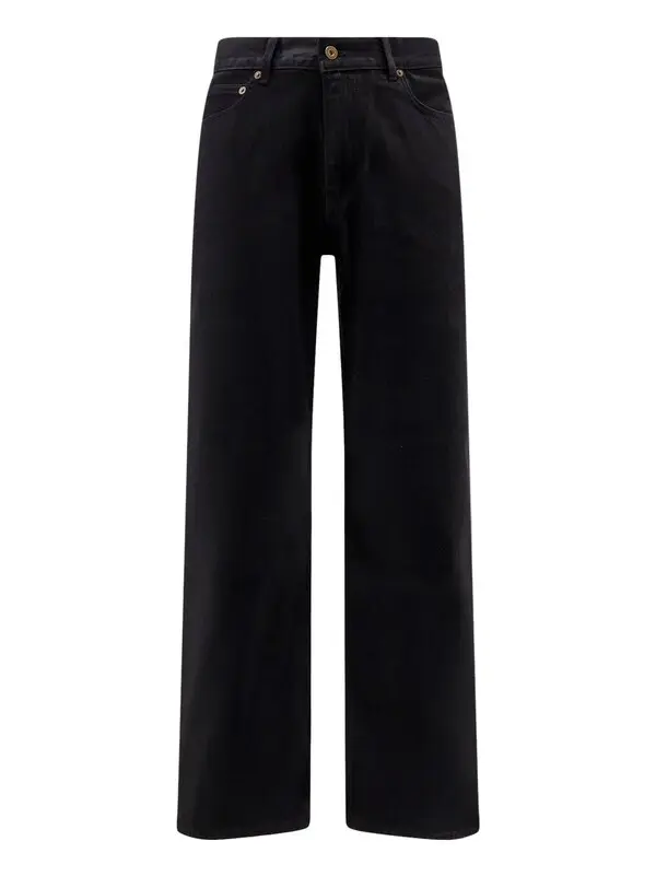 TONYWACK Straight Fit Denim Trousers - Black