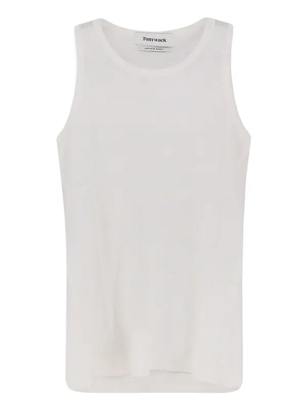 TONYWACK Lyocell Blend Tank Top - White