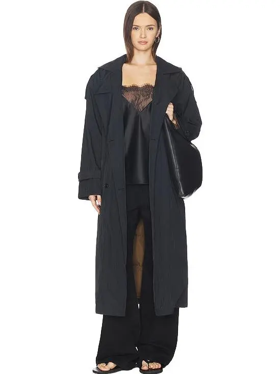 Theory Airy Trench - Black