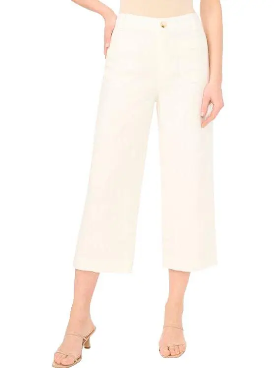Vince Camuto Double Pocket Wide Leg Pants - New Ivory