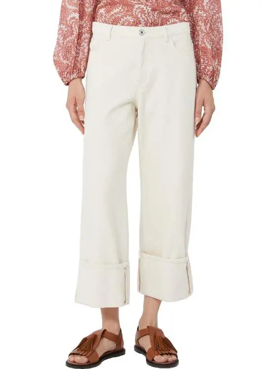 Max Mara Gesto Wide-leg Pants - Ecru