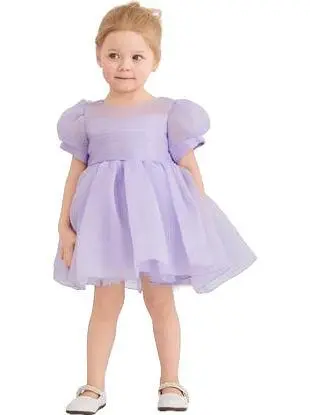 TULLEEN Party Dress With Bow - Purple