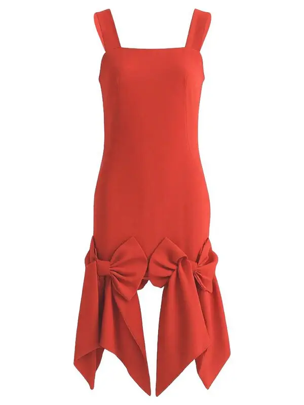 TULLEEN Bow-tail Dress - Red