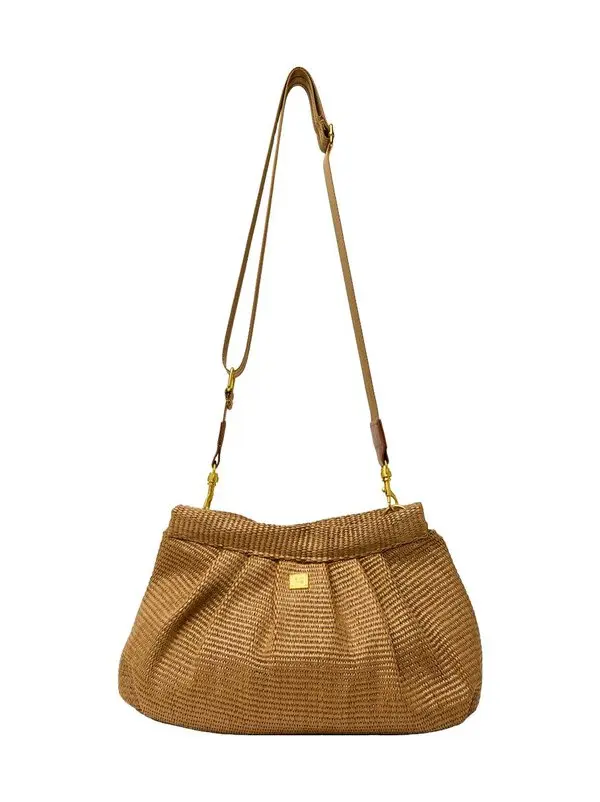 THINK ROYLN Dynasty Raffia Bag - Sand Dune Raffia