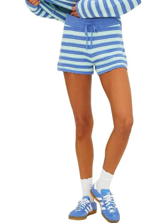 Beach Riot Balboa Stripe Shorts - Sapphire Sea Stripe