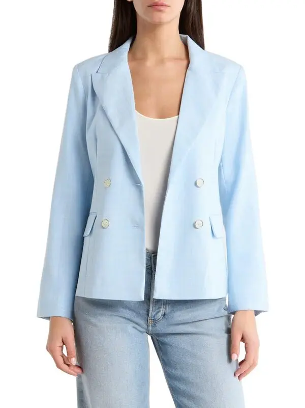 Vince Camuto Double-breasted Jacket - Sky