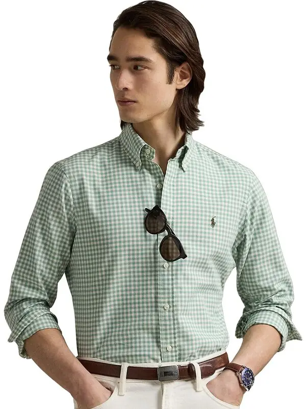 Ralph Lauren Classic Fit Gingham Oxford Shirt - Lovat Nevis