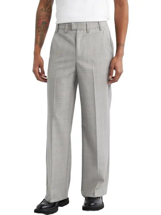 KROST Elliott Plaid Wool-blend Trousers - Laurel Wreath