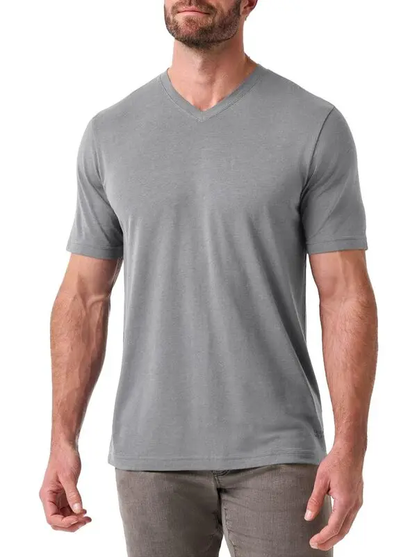 Travis Mathew Cloud V-neck T-shirt - Light Grey