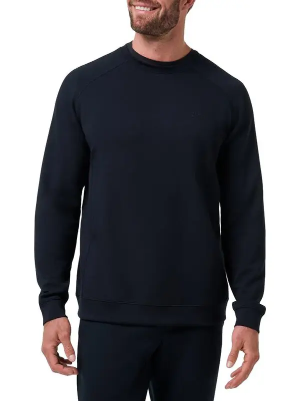Travis Mathew Fibercloud Crewneck Sweatshirt - Black