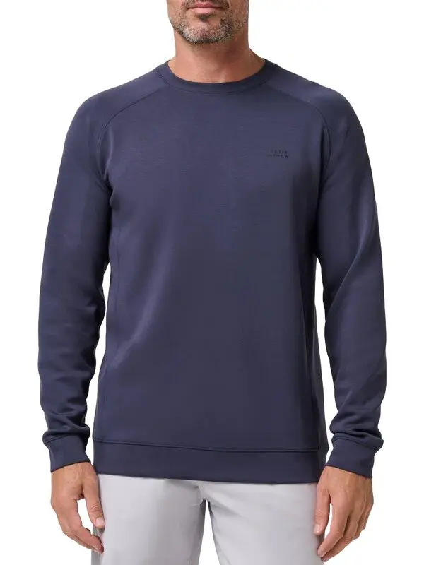 Travis Mathew Fibercloud Crewneck Sweatshirt - Total Eclipse