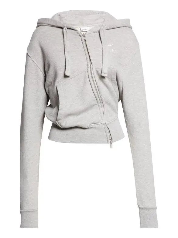 Vaquera Twisted Full-zip Hoodie - Heather Grey