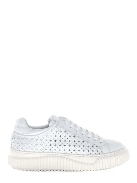 VOILE BLANCHE Herika Perforated Sneakers - White
