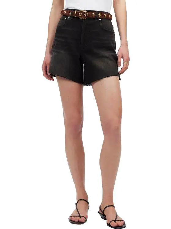 Madewell High-waisted Mid-length Denim Shorts - Catalani Wash