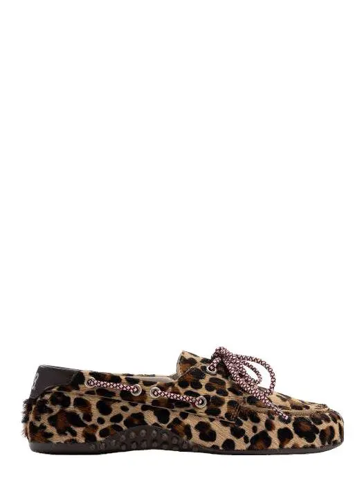 P448 Antibes Boat Shoe - Leopard Wine