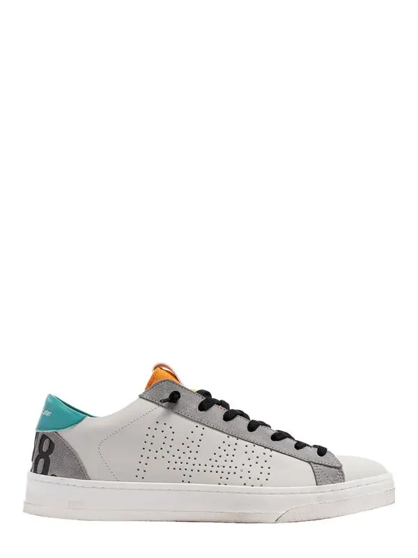 P448 Jack Leather Sneaker - Acqua Orange