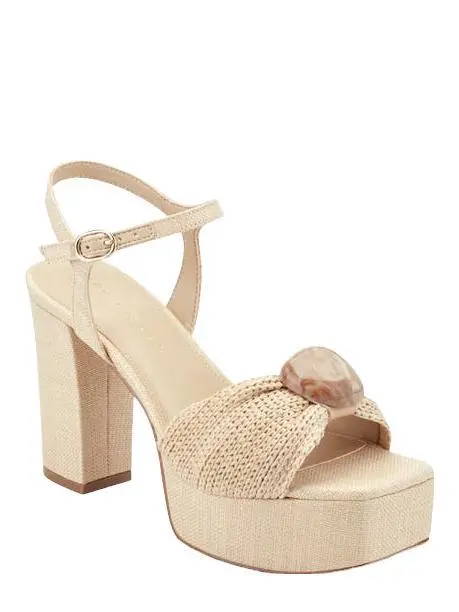 Marc Fisher Candey Platform Sandal - Natural
