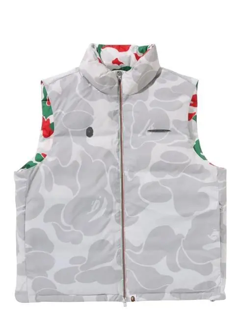 A BATHING APE X Pagani Camo Down Vest - Grey
