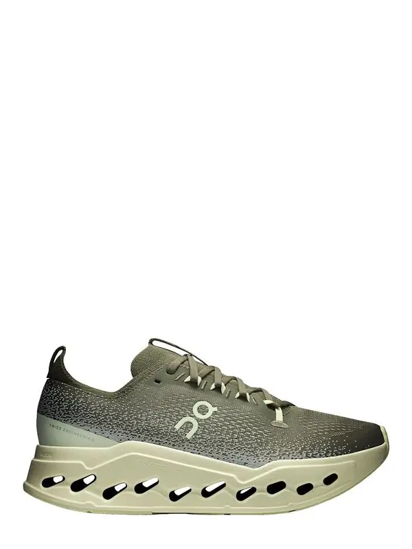 On Cloudsurfer Max Running Sneakers - Olive/seedling