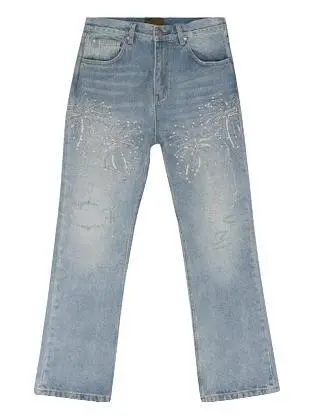 BIRTH OF ROYAL CHILD Fireworks Wash Denim Pant - Blue