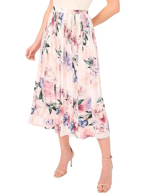 Ted Baker London Aria Pleated Skirt - Vanilla Ice