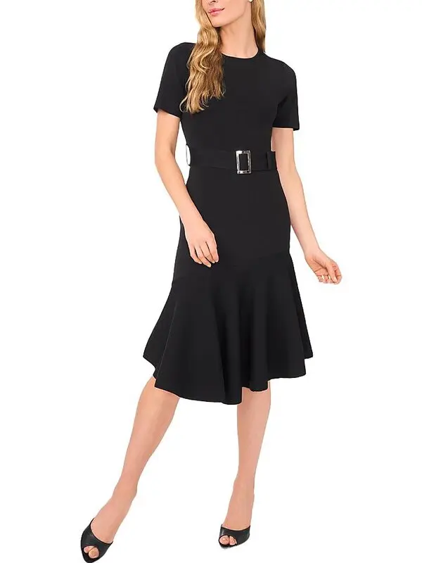 Ted Baker London Ashley Short Sleeve Crewneck Dress - Rich Black